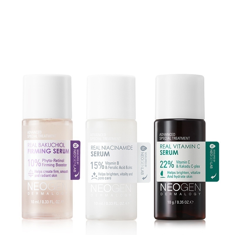 Neogen Dermalogy Real Serum Mini Trio Set - Holika Holika